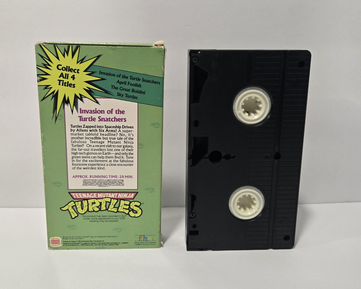 Teenage Mutant Ninja Turtles Invasion of the Turtle Snatchers VHS Tape ...