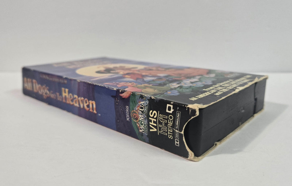 All Dogs Go To Heaven VHS Tape with Promo Paper (1989) – Geek Guilt
